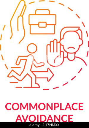 Workplace avoidance concept icon Stock Vector Image & Art - Alamy