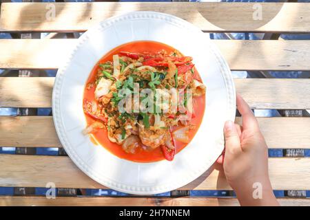 stir fried shrimp with curry powder on rice Stock Photo - Alamy
