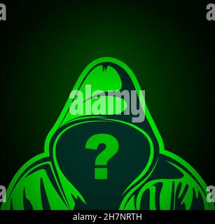 vector illustration of Alien hooded on white background Stock Vector Image & Art - Alamy