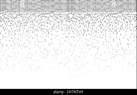 Binary computer code repeating vector background illustration Stock ...