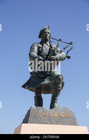 Piper Bill Millin statue at Colleville-Montgomery, World War Two D-Day ...