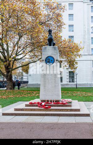 London, Victoria Embankment Gardens The Chindit badge, featuring the ...