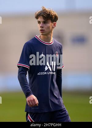 Paris Saint Germain's Edouard Michut during the UEFA Youth League ...