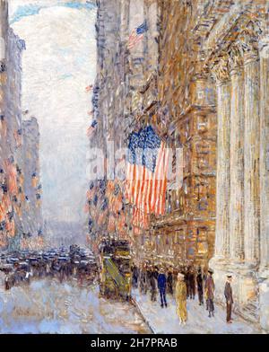 Fifth Avenue by Childe Hassam (1859-1935), oil on canvas, 1919 Stock ...