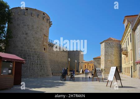 Frankopan Castle, Frankopanski Kaštel, historic town centre, Krk, Krk ...
