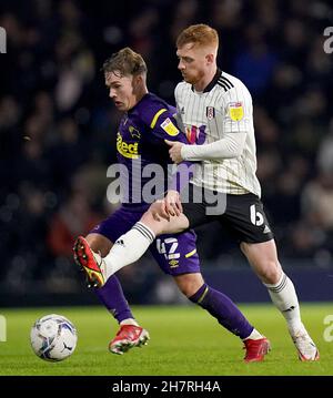 Derby County's Liam Thompson in action during the Sky Bet Championship ...