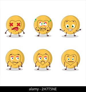 Dalgona candy love cartoon character bring information board. Vector ...