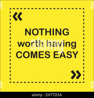 Inspirational motivational quotes over yellow background vector ...