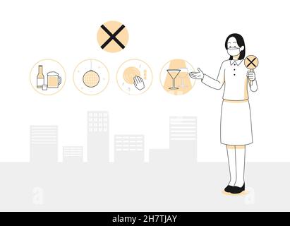 social distance, restricted business store hours Stock Photo - Alamy