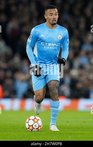Manchester, England, 24th November 2021. Raheem Sterling of Manchester ...