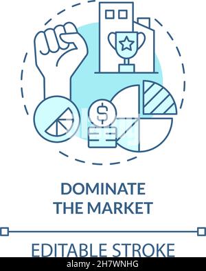 Dominate the market concept icon Stock Vector Image & Art - Alamy