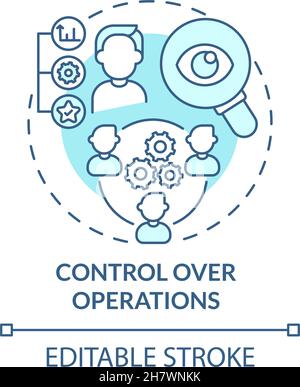 Operations management turquoise concept icon Stock Vector Image & Art ...