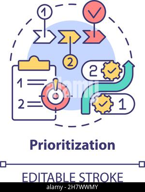 Idea prioritization linear icon Stock Vector Image & Art - Alamy