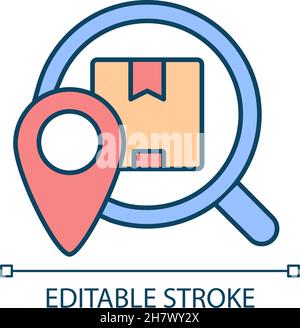 Order tracking RGB color icon Stock Vector Image & Art - Alamy