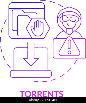 Torrents concept icon Stock Vector Image & Art - Alamy