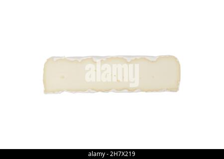 Minever cheese, isolated on white background Stock Photo - Alamy