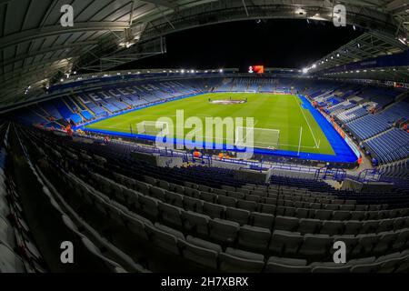 Interior view of the King Power stadium Stock Photo - Alamy