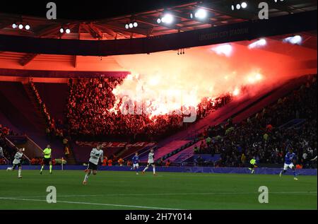 Legia Warsaw fans during the UEFA Champions League qualifying play-off ...