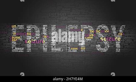 Epilepsy word cloud illustration Stock Photo - Alamy
