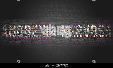 Anorexia word cloud concept Stock Photo - Alamy