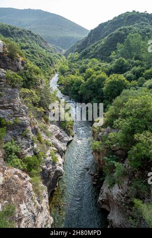 Landscape of Alfeios river in Greece Stock Photo - Alamy