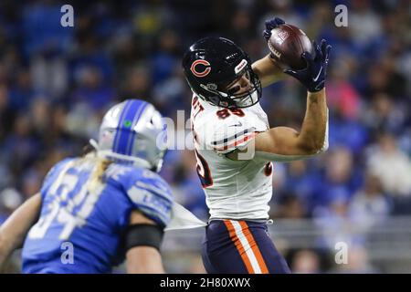Detroit Lions inside linebacker Alex Anzalone (34) pursues a play on ...
