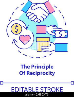 Social reciprocity concept icon Stock Vector Image & Art - Alamy