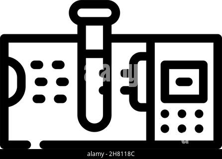 spectrophotometers lab electronic tool icon doodle illustration Stock ...