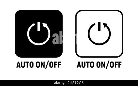 Auto power On Off switch icon vector for graphic design, logo, web site ...