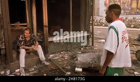 Spike Lee, Danny Aiello, on-set of the Film, "Do The Right Thing ...
