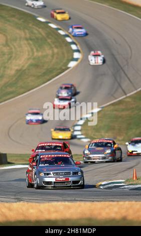 Derek Bell at the Audi A4's at the Speedvision World GT Challenge race ...