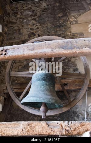 Closeup of the bell in the St Albans Clock Tower, St Albans ...