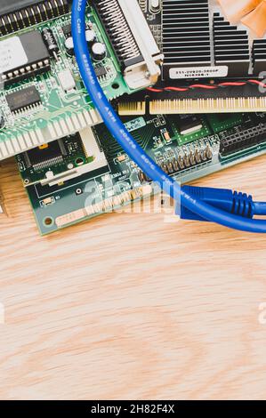 INVERIGO, ITALY - Nov 26, 2021: electronic devices circuit boards and ...