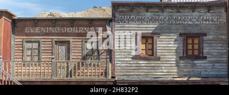 Alméria Spain - 09 15 2021: Live performance scenes, sheriff cowboy on ...