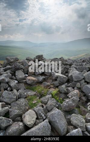 The view from Brough Law, looking down the Breamish Valley toward ...