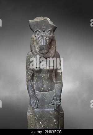 'Statue of the Goddess Sekhmet-Mut'. Temple of Sekhmet-Mut, Thebes ...