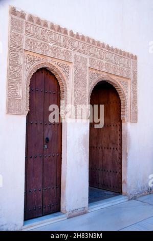 The keyhole or horseshoe arch emblematic of Moorish architecture ...