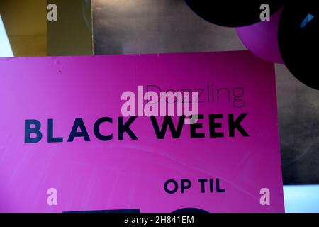 Copenhagen/Denmark./27 ´November 2021/ Black friday and black week in ...