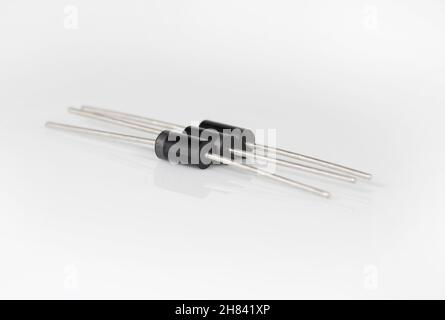 Diodes, electronic components, on a white background Stock Photo - Alamy