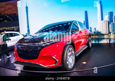 Mercedes-Benz Maybach ESQ electric concept on display at the 2021 ...