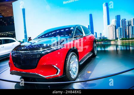 Mercedes-Benz Maybach ESQ electric concept on display at the 2021 ...