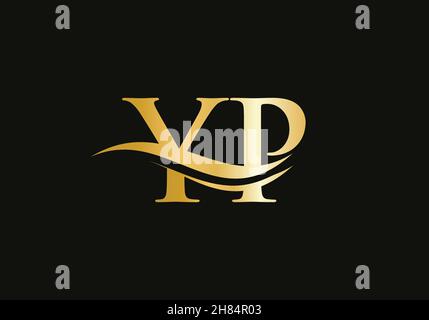 Premium letter YP logo with an elegant corporate identity template ...