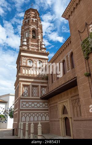 Mudejar style tower in Zaragoza (Spain Stock Photo - Alamy