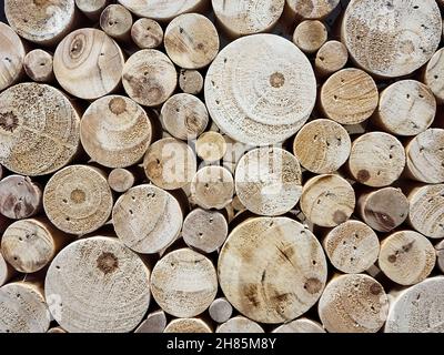 A close up of a stack of weathered logs Stock Photo - Alamy