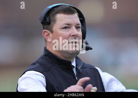 Southern Mississippi head coach Will Hall greets fans before an NCAA ...