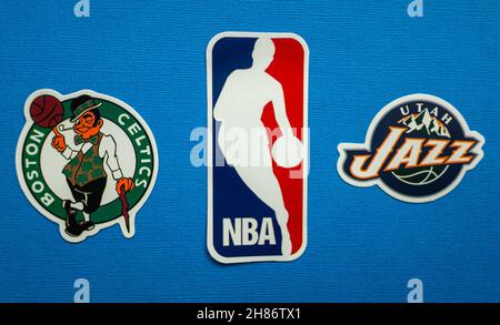 The Boston Celtics play the Utah Jazz without fans in attendance at TD ...