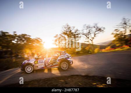 DARMEZIN Lucas, MAHINC Enzo, Peugeot 208 Rally 4, portrait during the ...