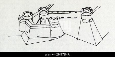 Leonardo da Vinci. Type de fortification Stock Photo - Alamy