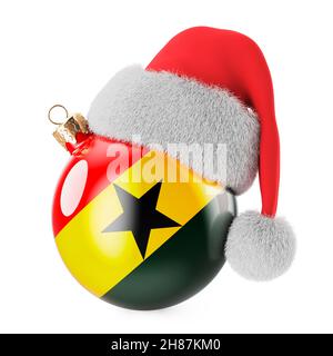 Christmas in Ghana, concept. Christmas Santa sleigh full of gifts with ...