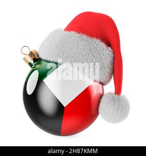 Christmas in Kuwait, concept. Christmas Santa sleigh full of gifts with ...